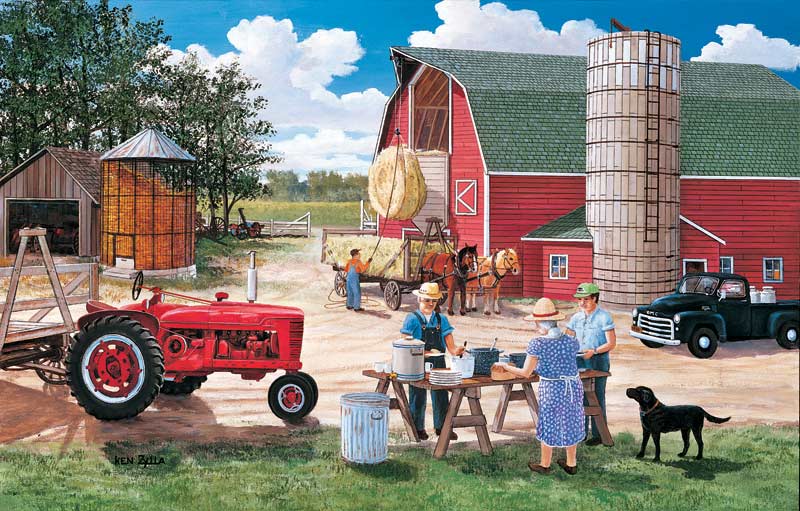 Haymakers Lunch, 1000 Pieces, SunsOut | Serious Puzzles
