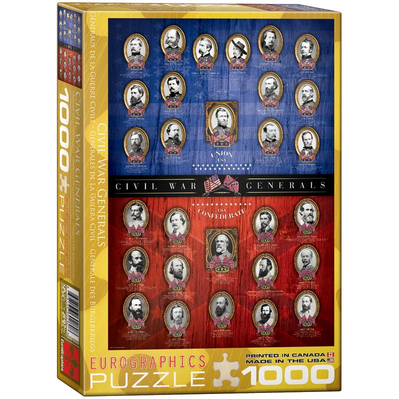 Civil War Generals, 1000 Pieces, Eurographics | Serious Puzzles