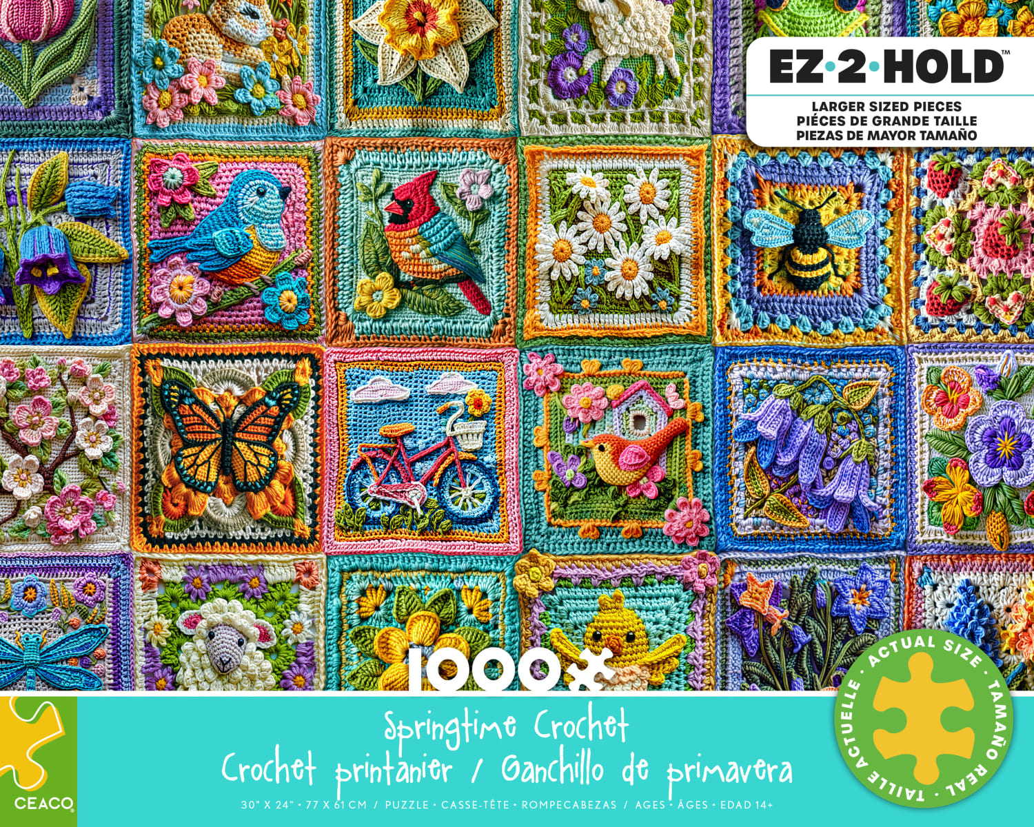 Springtime Crochet - 1000 Piece Jigsaw Puzzle by Ceaco | Serious Puzzles