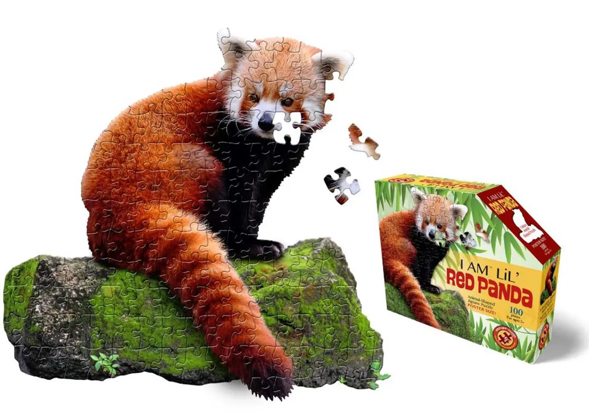 I Am Lil' Red Panda - 100 Piece Jigsaw Puzzle by Madd Capp Games ...