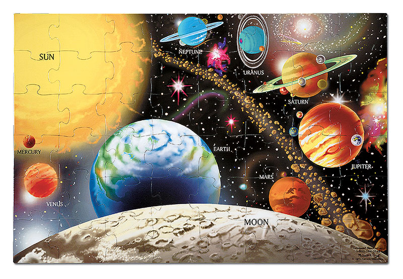 Solar System - 48 Piece Jigsaw Puzzle by Melissa and Doug | Serious Puzzles