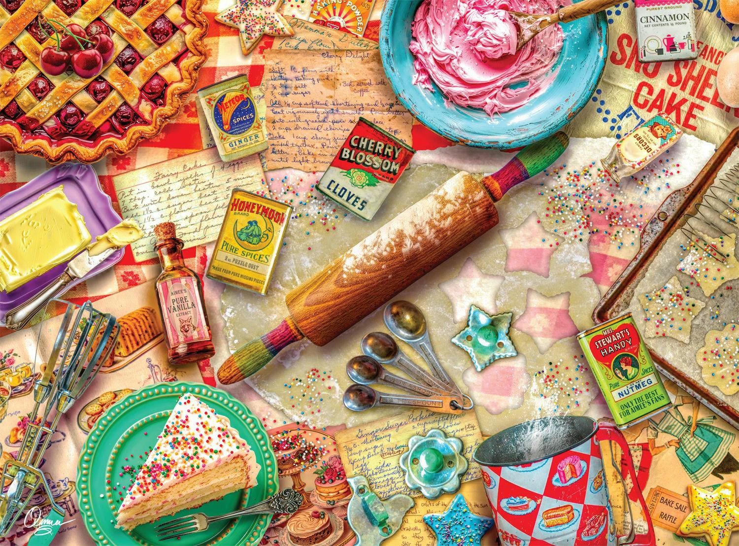 The Nostalgic Baker - 1000 Piece Jigsaw Puzzle by Buffalo Games ...
