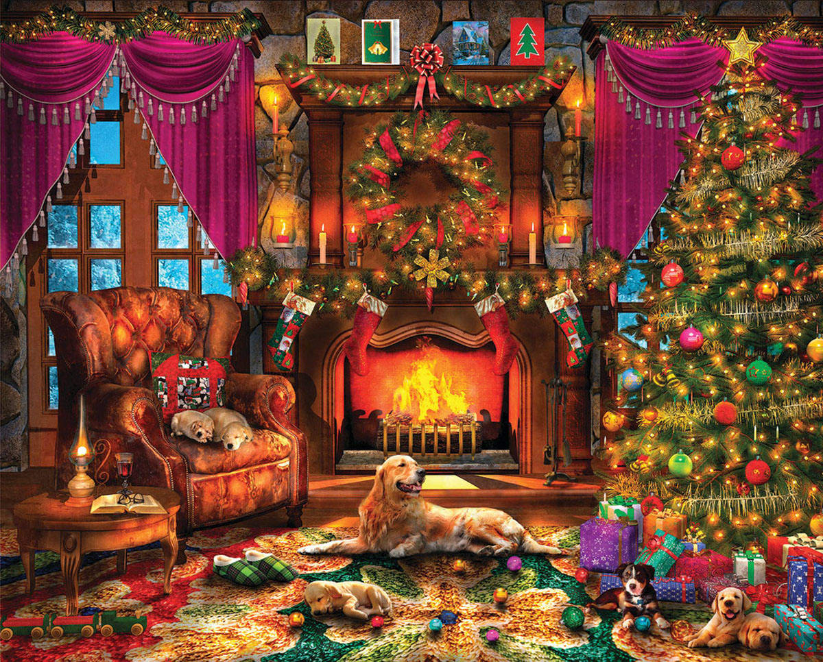 Cozy Christmas - 1000 Piece Jigsaw Puzzle by Springbok | Serious Puzzles