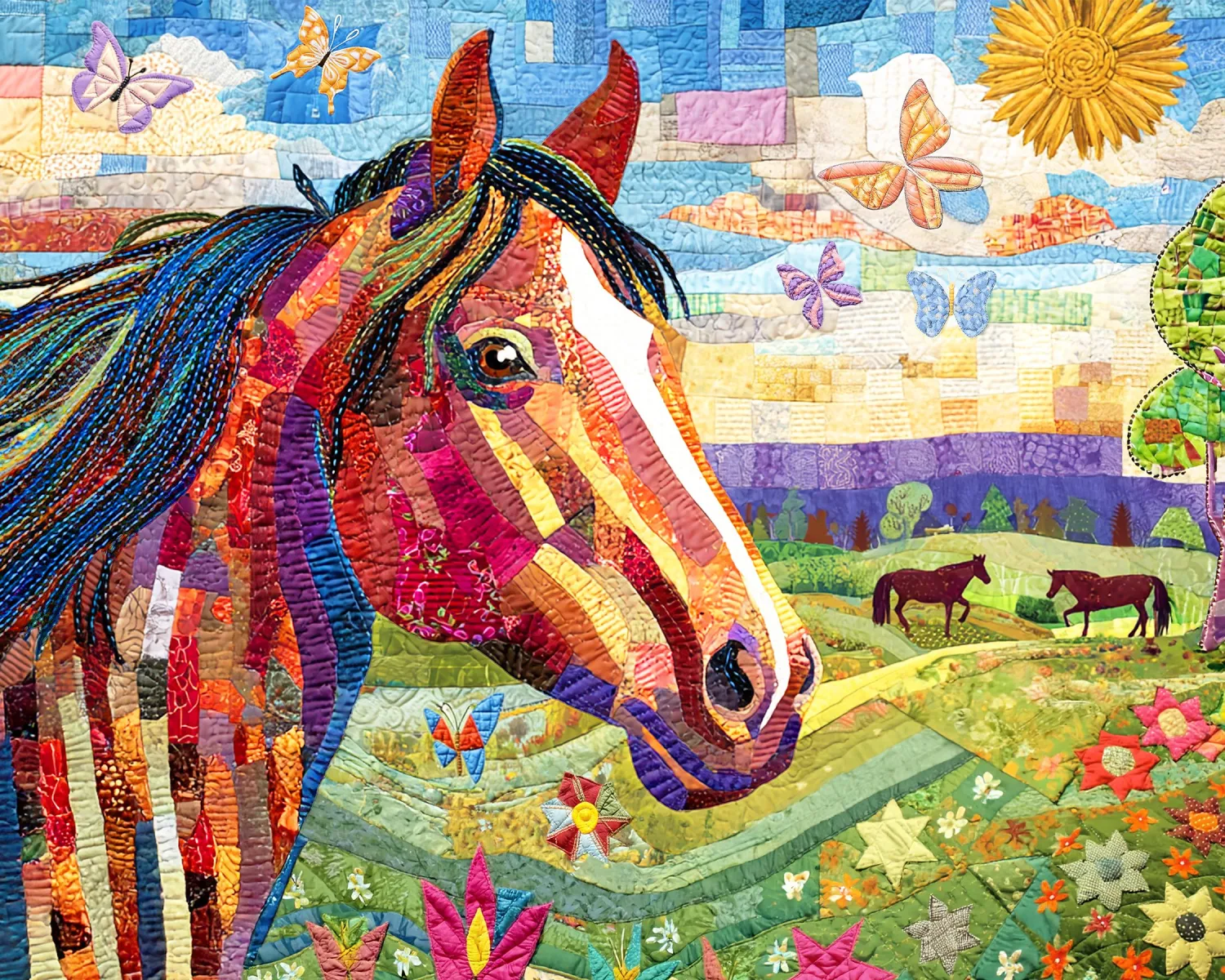 Patchwork Pony - 1000 Piece Jigsaw Puzzle by Springbok | Serious Puzzles