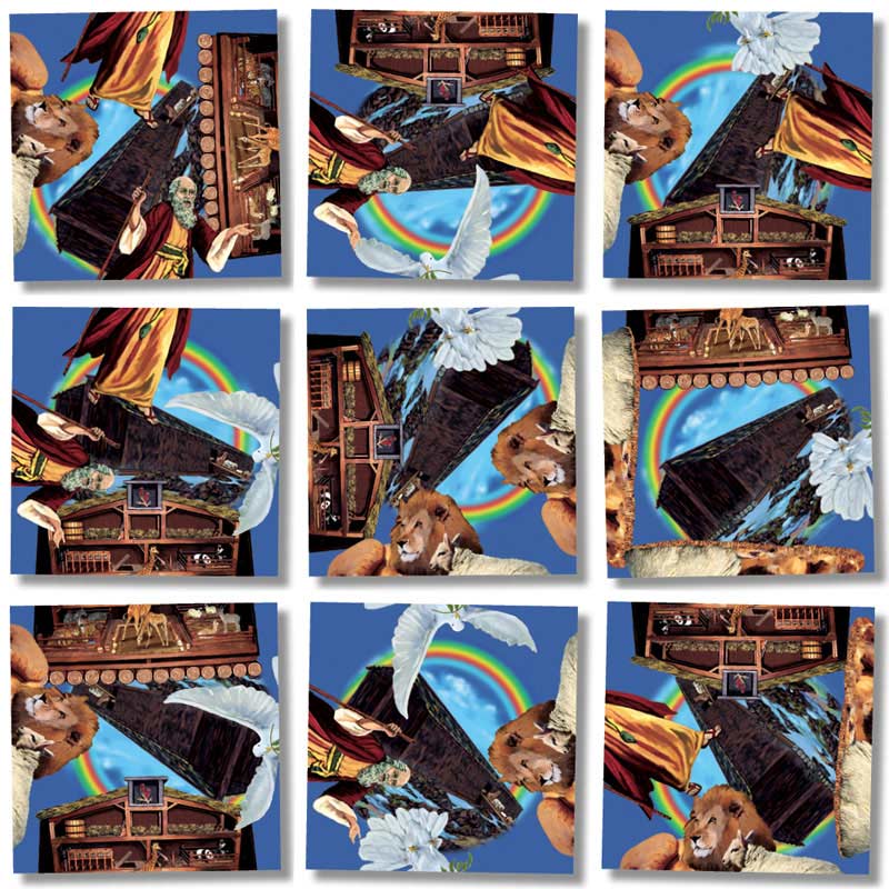 Noah's Ark - 9 Piece Jigsaw Puzzle by Scramble Squares | Serious Puzzles