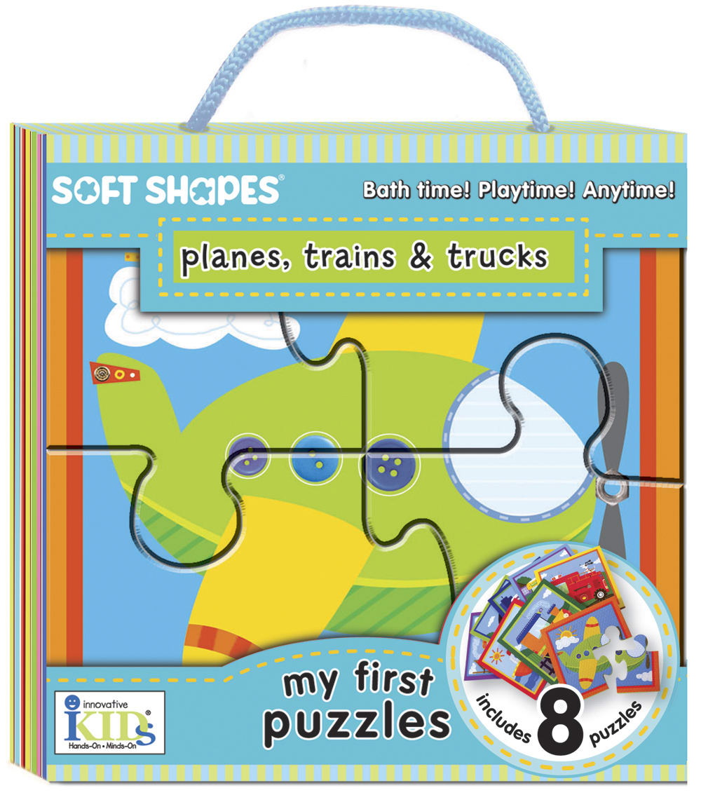 Planes, Trains & Trucks - 4 Piece Jigsaw Puzzle by Innovative Kids ...