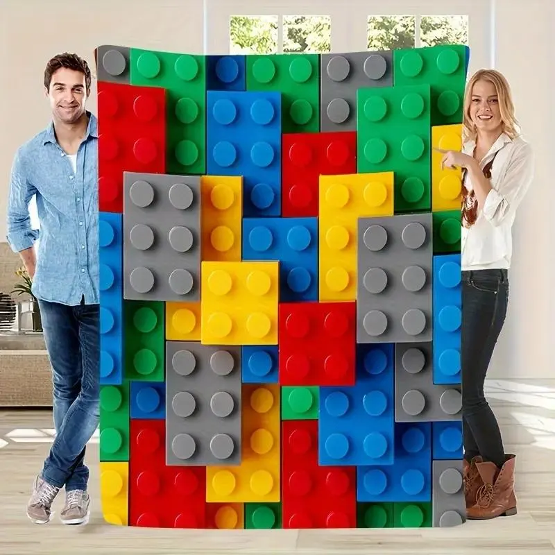 LEGO Print Blanket 40" x 60" by Gift Solutions | Serious Puzzles