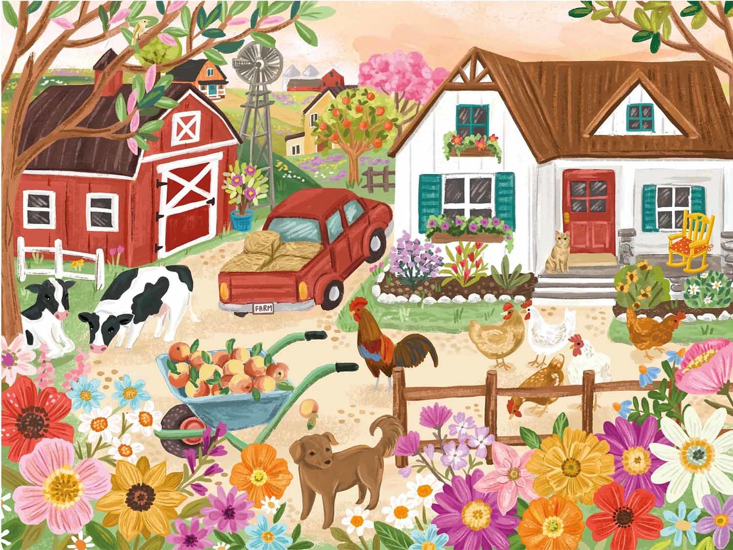 Farm Life - Scratch and Dent - 300 Piece Jigsaw Puzzle by Ceaco ...
