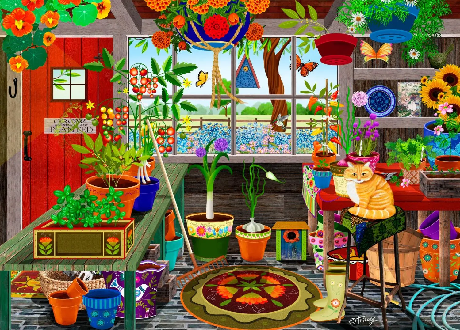 Garden Shed Greenhouse - Scratch and Dent - 1000 Piece Jigsaw Puzzle by ...