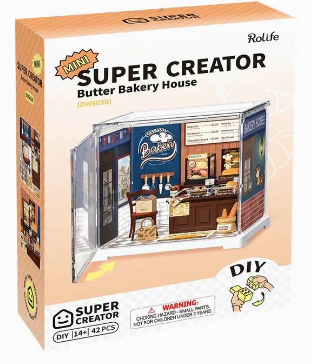 Mini Super Creator - Butter Bakery House, DIY Miniature House by Gift ...