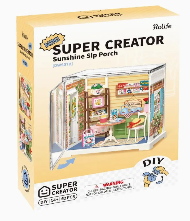 Mini Super Creator - Sunshine Sip Porch, DIY Miniature House by Gift ...