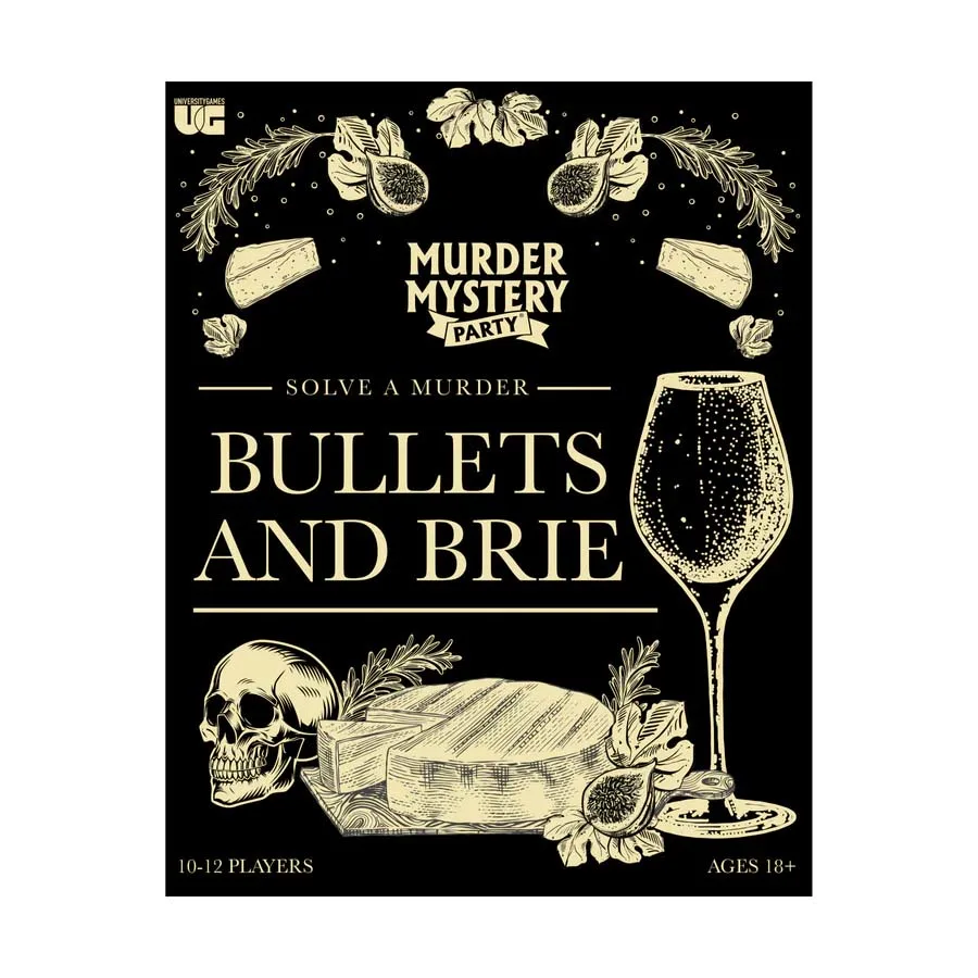 Murder Mystery Party Game - Bullets & Brie by Bepuzzled | Serious Puzzles