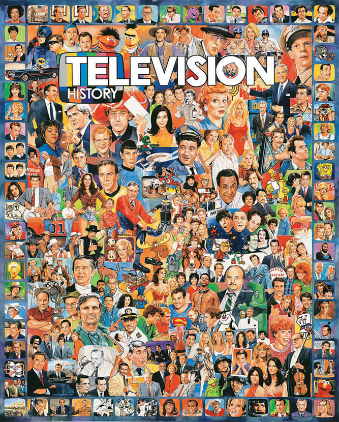 Television History - Scratch and Dent - 1000 Piece Jigsaw Puzzle by ...