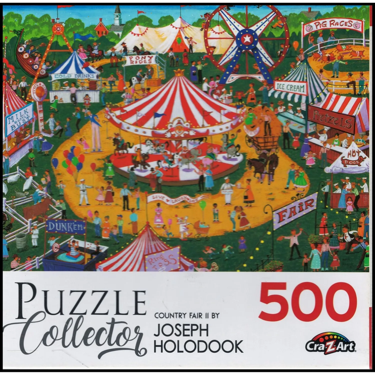 Puzzle Collector Country Fair - 500 Piece Jigsaw Puzzle by RoseArt ...