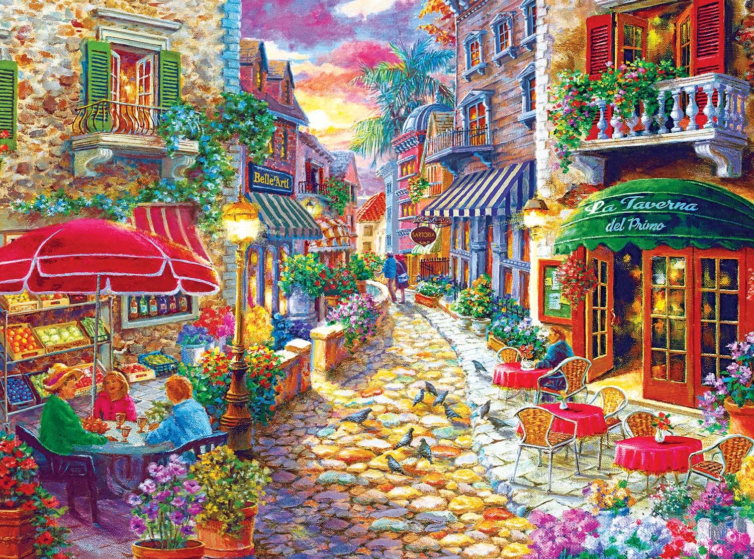 Late Afternoon In Italy By Nicky Boehme - 1000 Piece Jigsaw Puzzle by ...