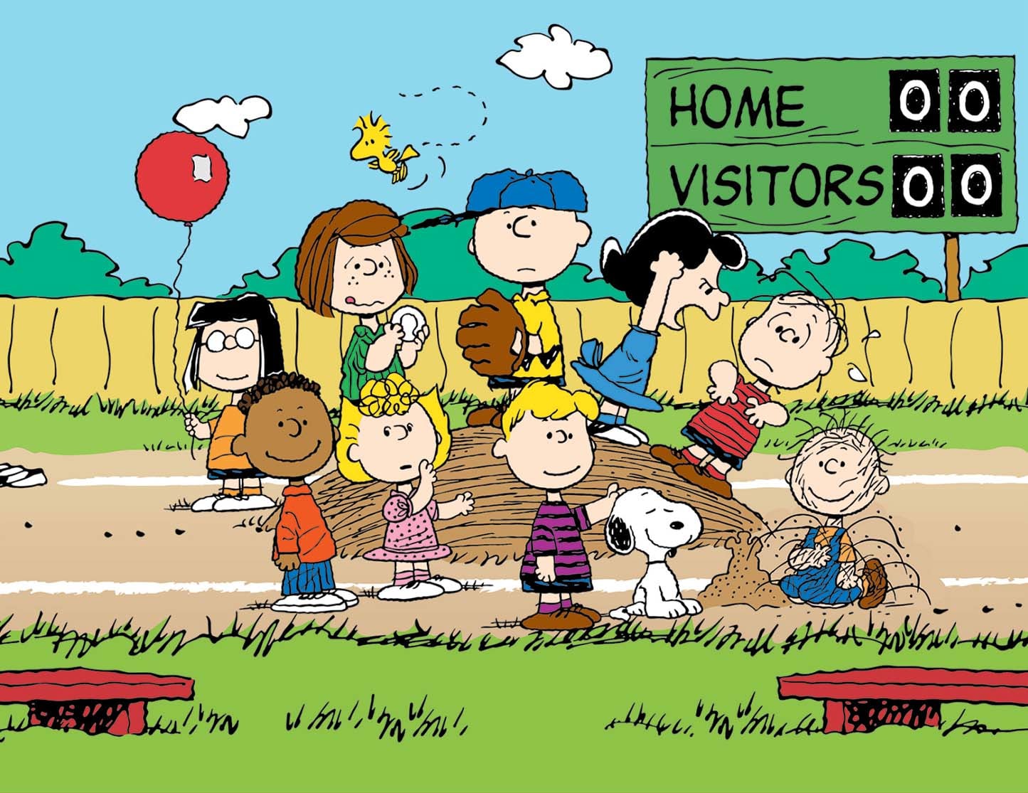 Peanuts Baseball - 100 Piece Jigsaw Puzzle by RoseArt | Serious Puzzles