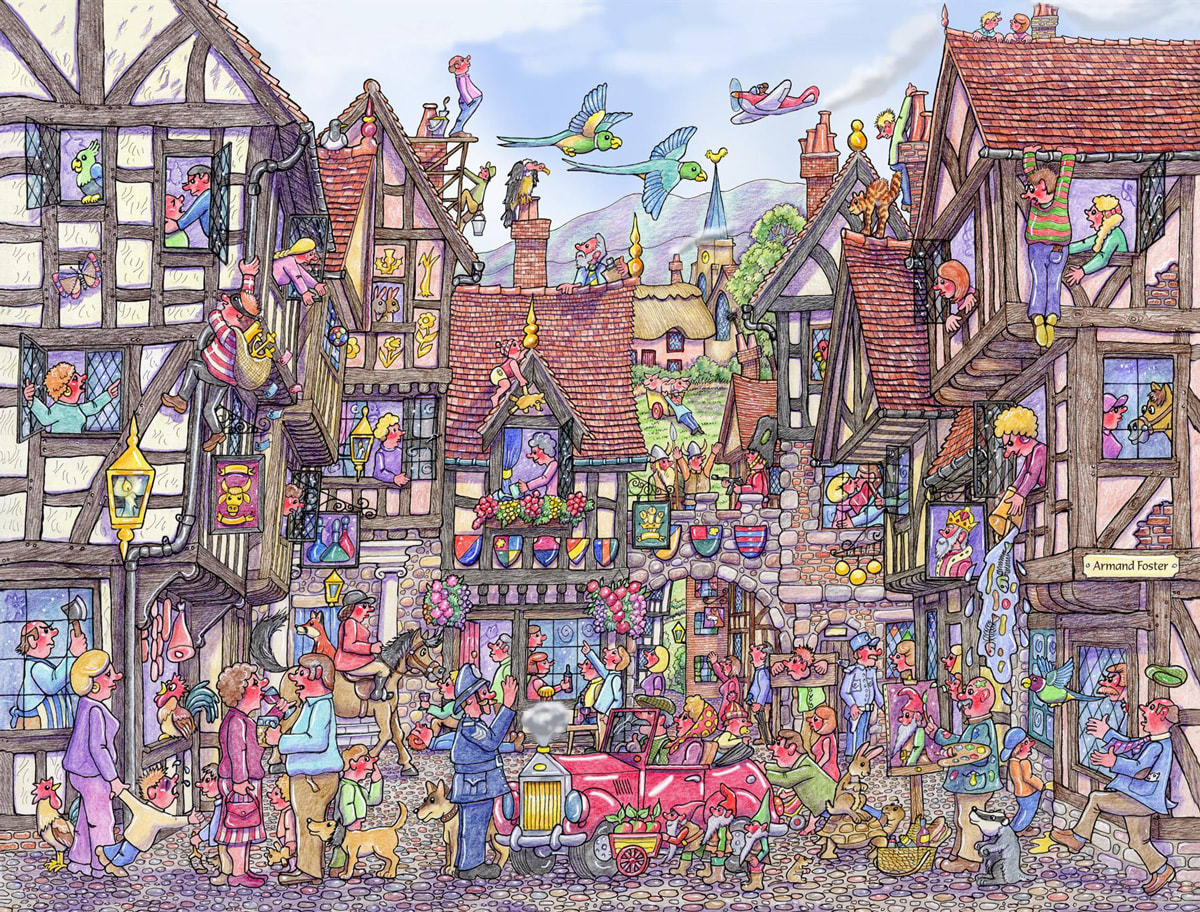 Hectic Hamlet - 1000 Piece Jigsaw Puzzle by All Jigsaw Puzzles ...