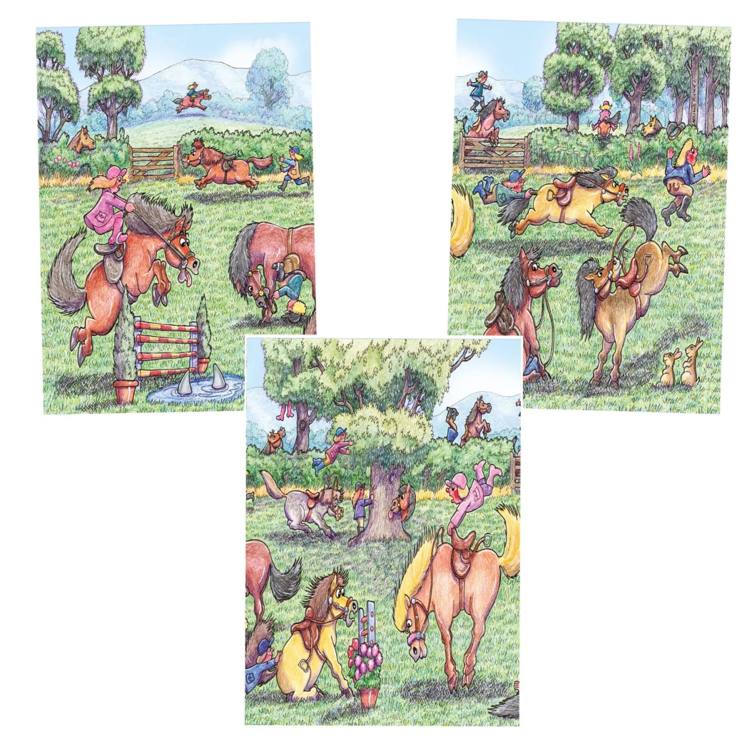 Pony Stampede - 16 Piece Jigsaw Puzzle by All Jigsaw Puzzles | Serious ...