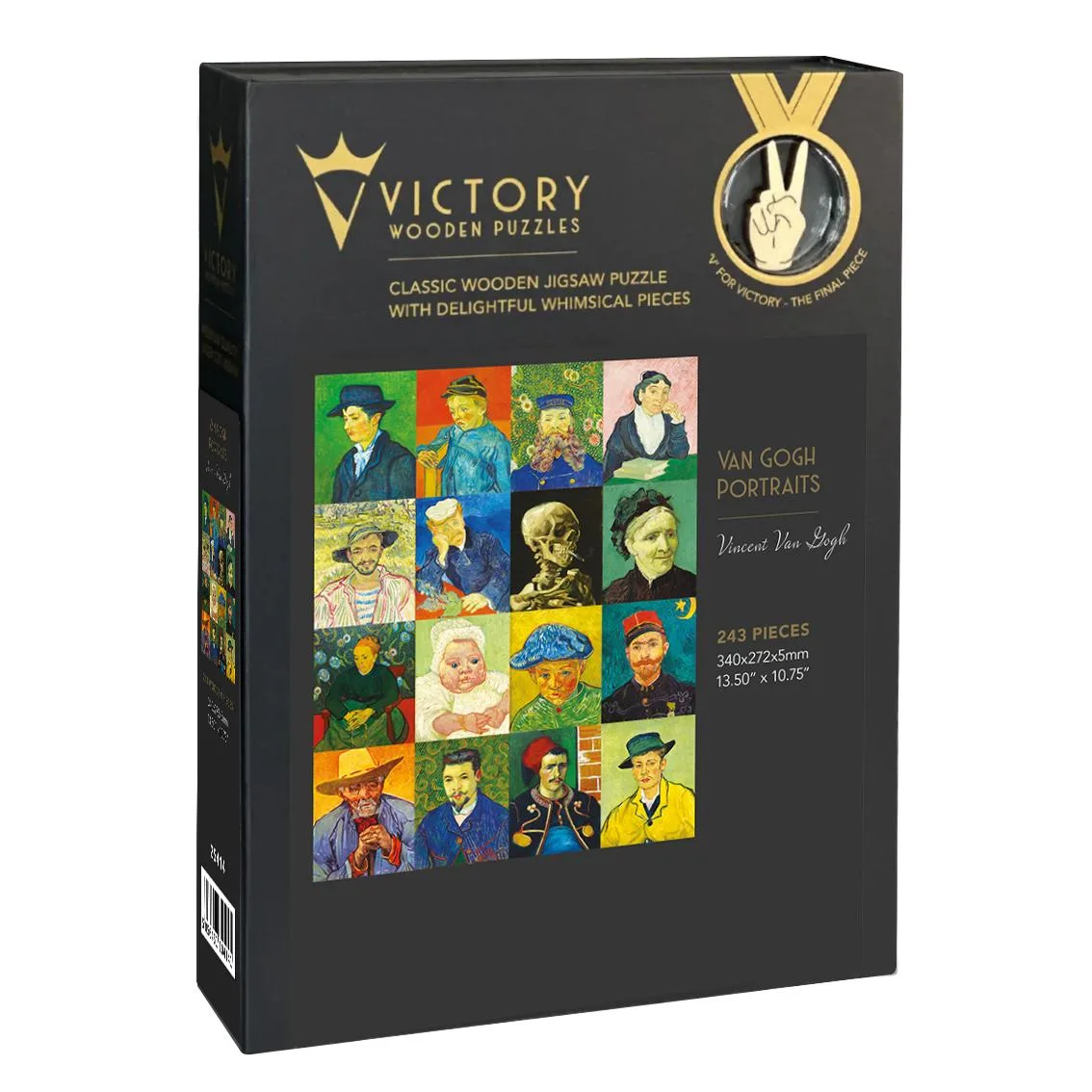 Van Gogh Portraits - 243 Piece Jigsaw Puzzle by Victory Wooden Puzzles ...
