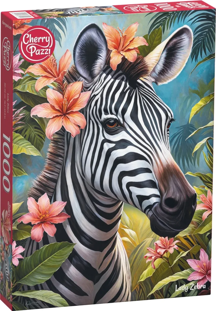 Lady Zebra - 1000 Piece Jigsaw Puzzle by CherryPazzi | Serious Puzzles