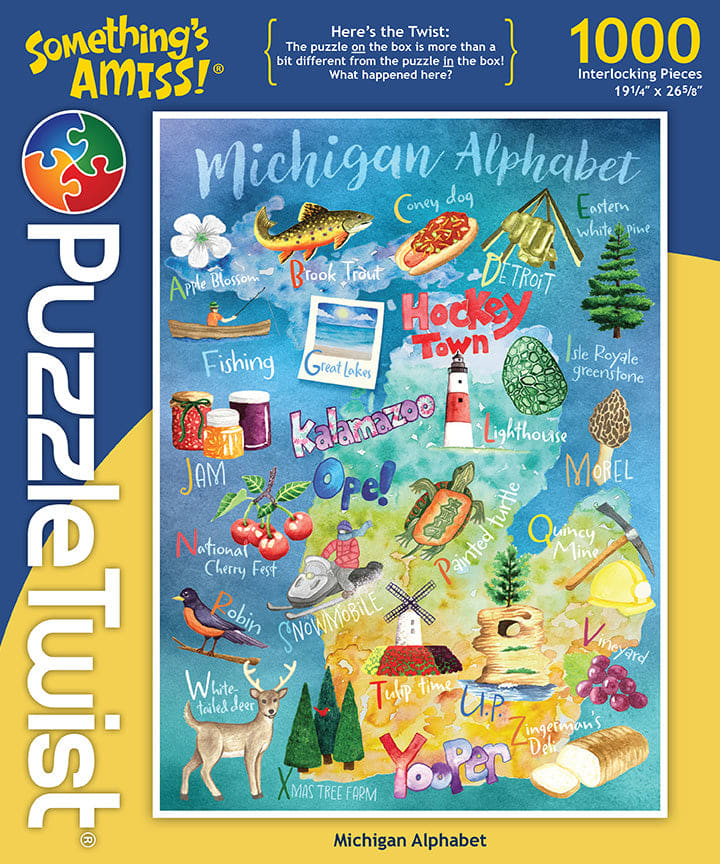Michigan Alphabet - Something's Amiss! - 1000 Piece Jigsaw Puzzle by ...