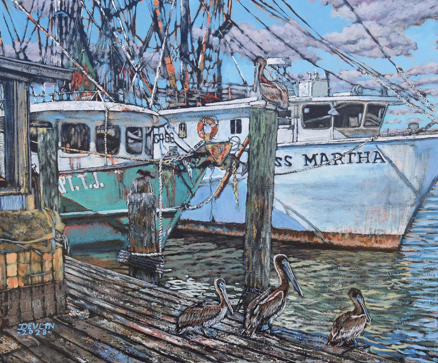 Where the Shrimp Boats Tie-up - Scratch and Dent - 500 Piece Jigsaw ...