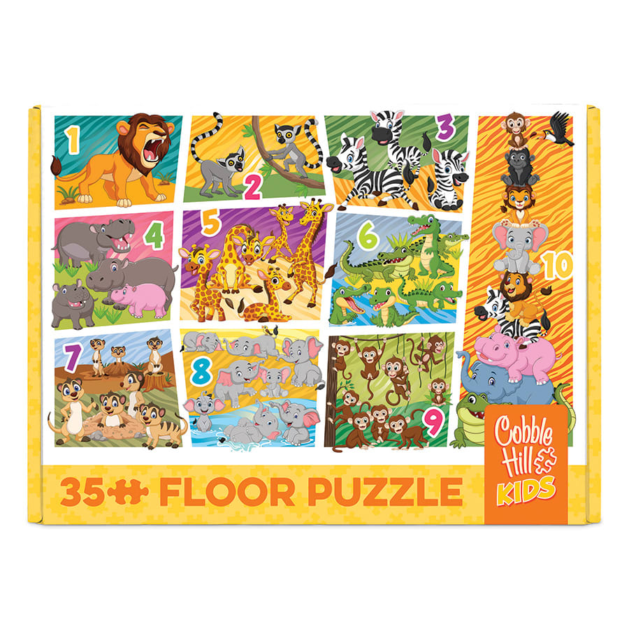 Animal Count - 35 Piece Jigsaw Puzzle by Cobble Hill | Serious Puzzles