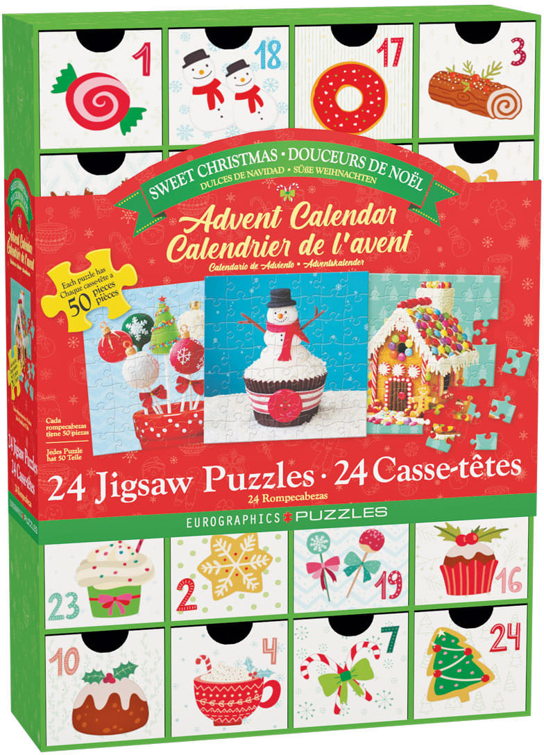 Advent Calendar Christmas Sweets - 24 Wonderful Puzzles / 50 Piece ...