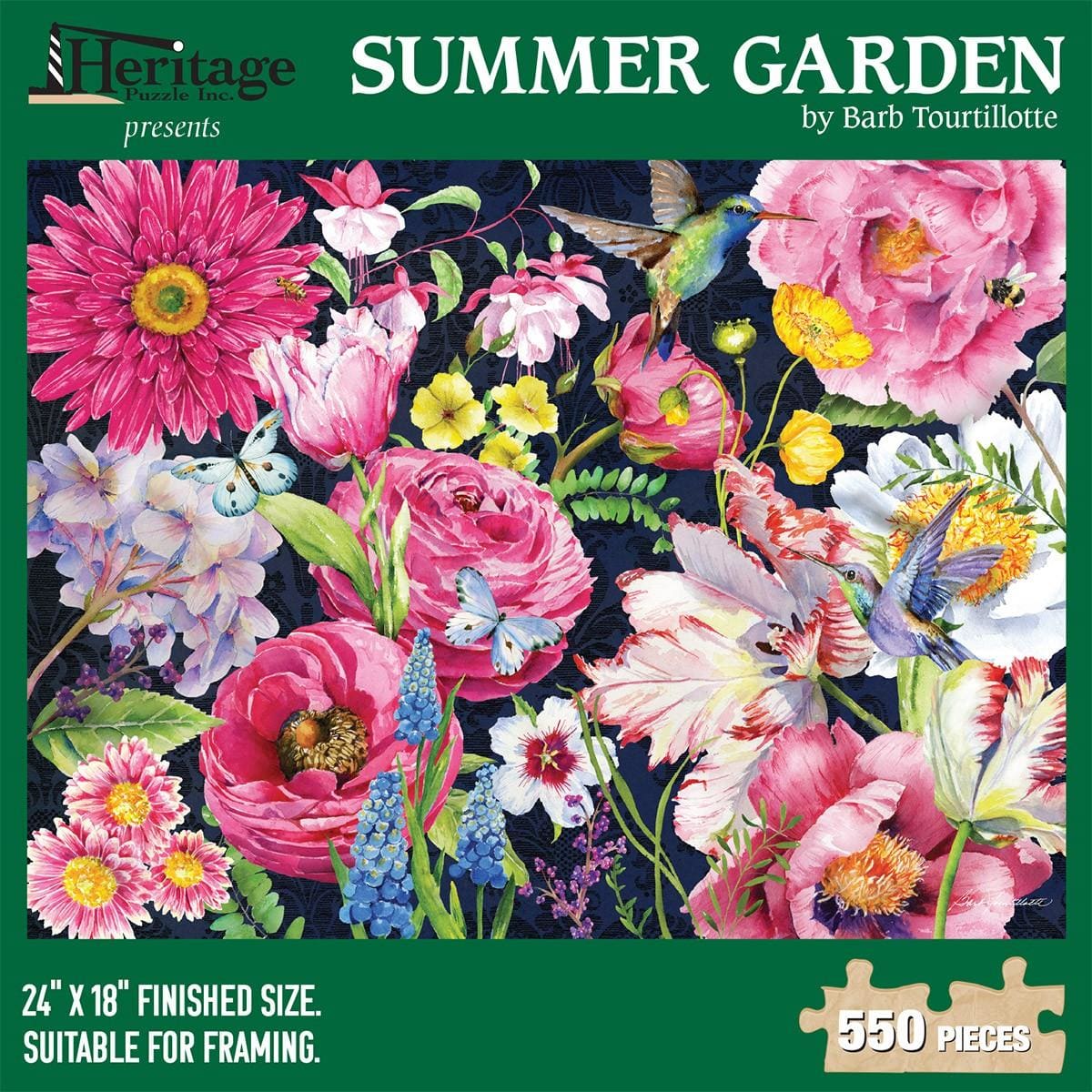 Summer Garden - 550 Piece Jigsaw Puzzle by Heritage Puzzles | Serious ...