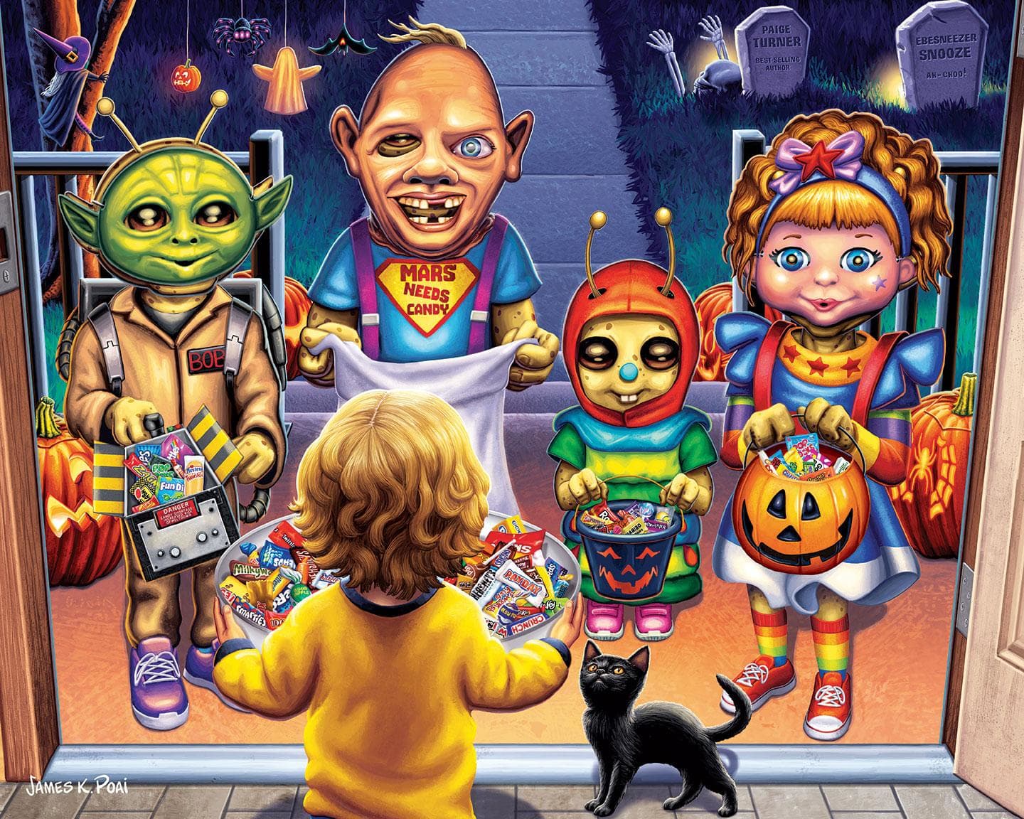 Alien Halloween - 500 Piece Jigsaw Puzzle by Boardwalk Puzzle Company ...