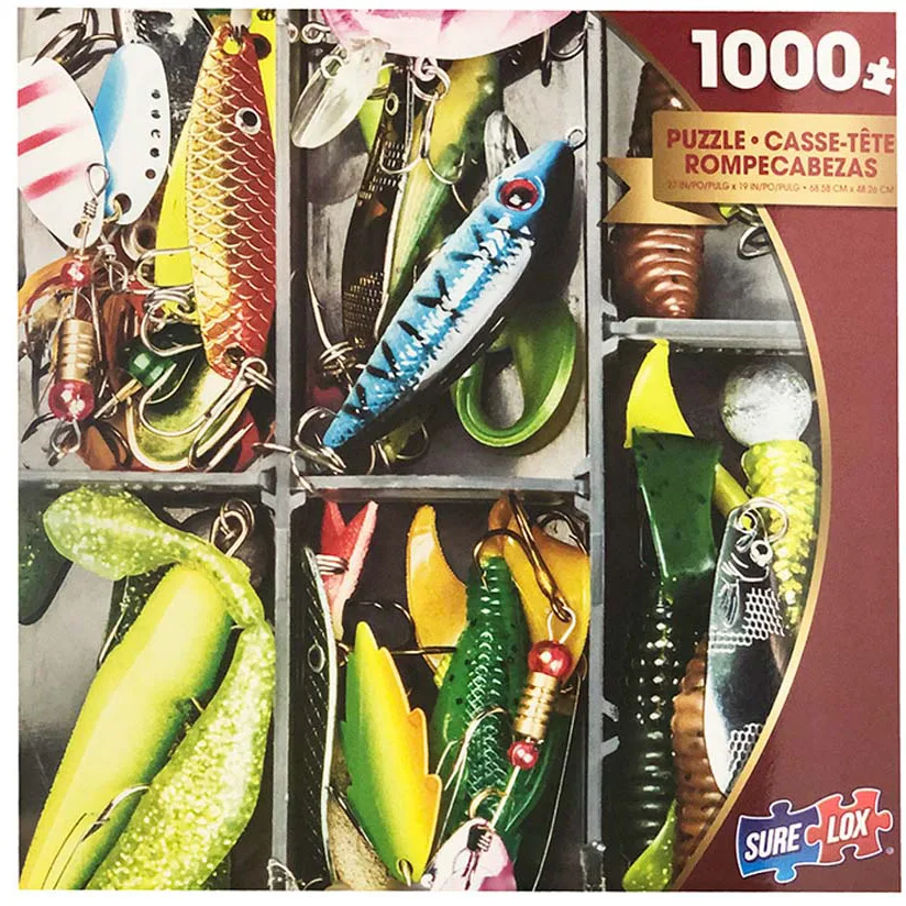 Fishing Lures - 1000 Piece Jigsaw Puzzle by Surelox | Serious Puzzles