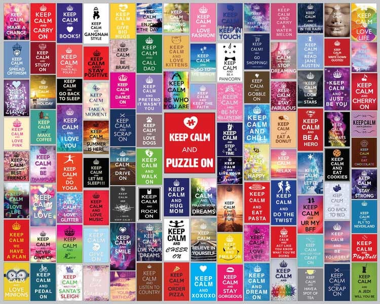 Keep Calm Puzzle On - 1000 Piece Jigsaw Puzzle by Hart Puzzles ...