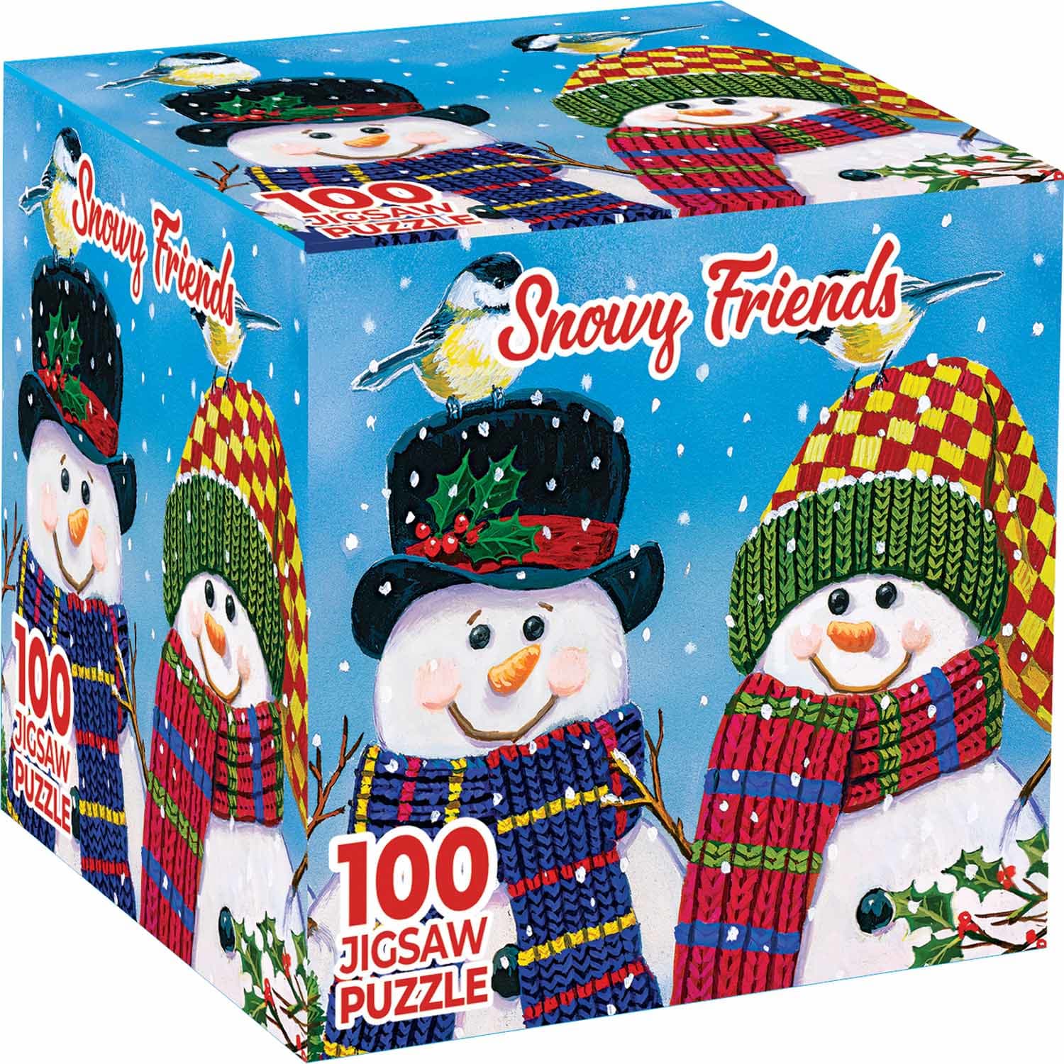 Snowy Friends - 100 Piece Jigsaw Puzzle by MasterPieces | Serious Puzzles