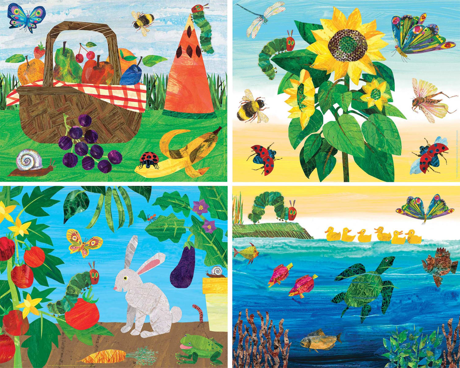 Eric Carle - 4-Pack 48 Piece Puzzles - 48 Piece Jigsaw Puzzle by ...