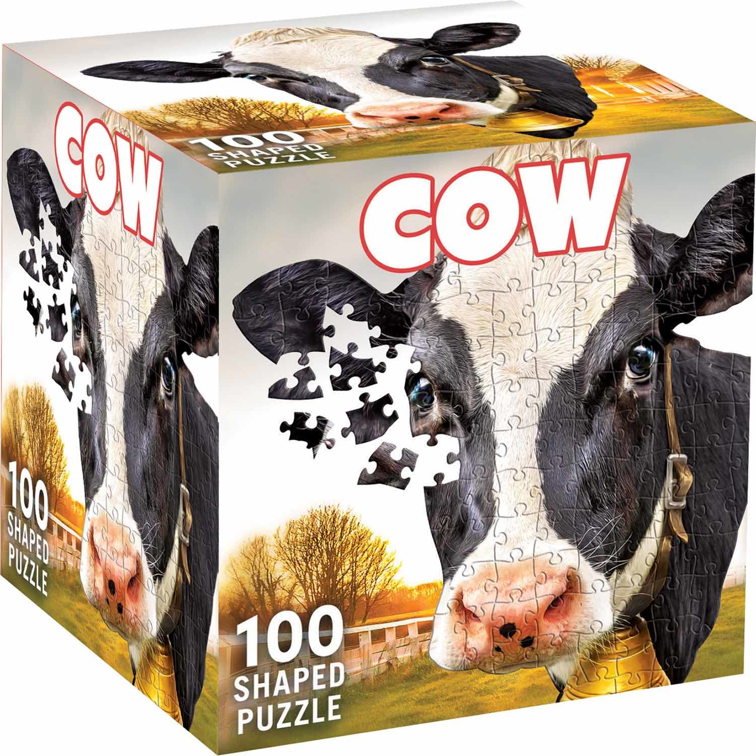 Cow - 100 Piece Jigsaw Puzzle by MasterPieces | Serious Puzzles