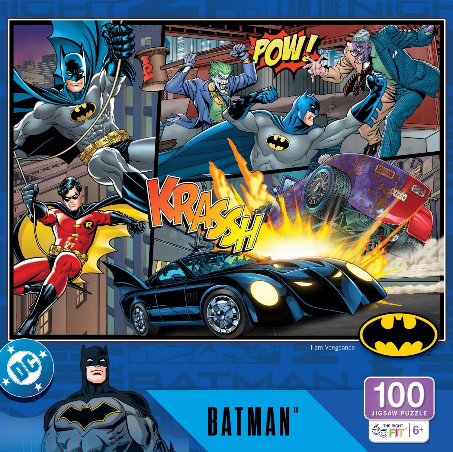 Batman - I Am Vengeance - 100 Piece Jigsaw Puzzle by MasterPieces ...