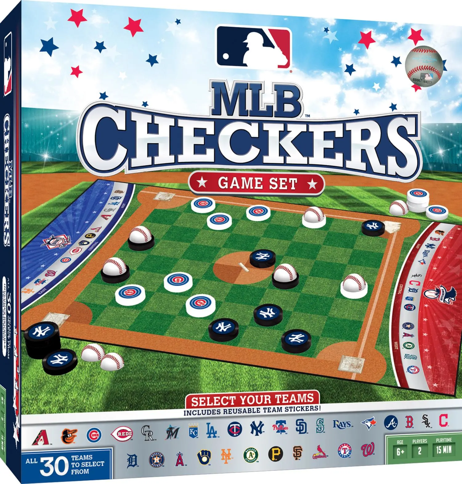 MLB Checkers by MasterPieces | Serious Puzzles