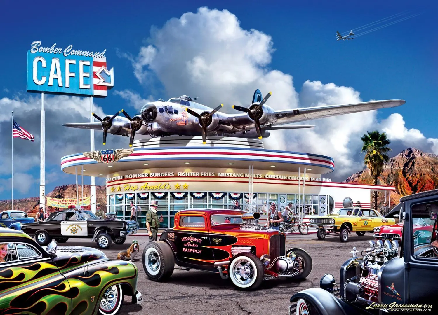 Bomber Command Café - Scratch and Dent - 1000 Piece Jigsaw Puzzle by ...