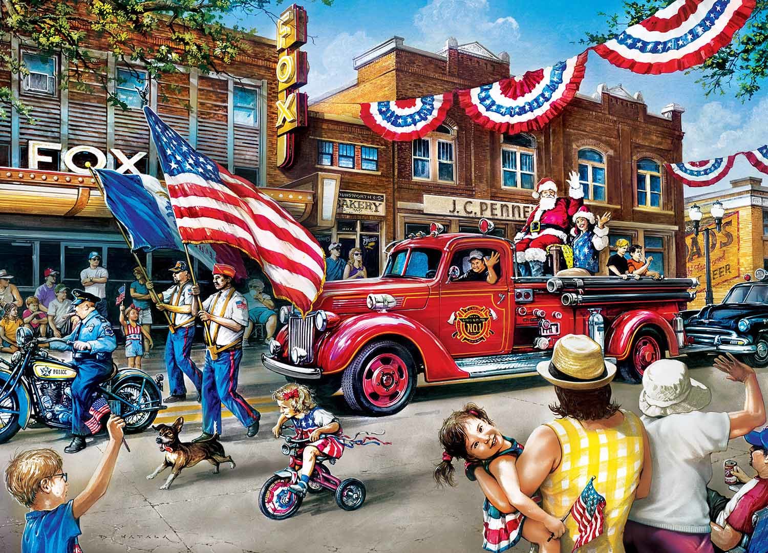 Parade Day - 1000 Piece Jigsaw Puzzle by MasterPieces | Serious Puzzles
