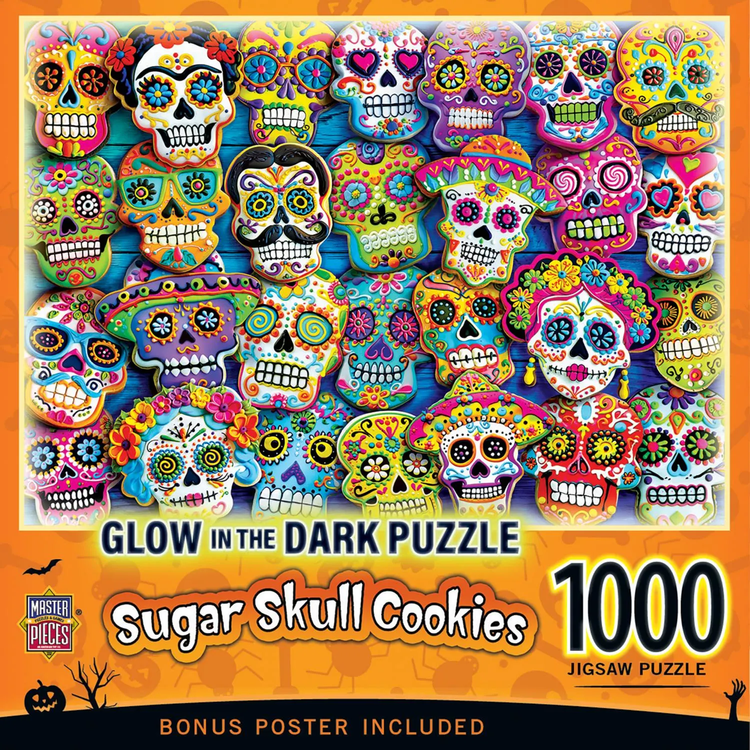 Halloween - Sugar Skull Cookies - 1000 Piece Jigsaw Puzzle by ...