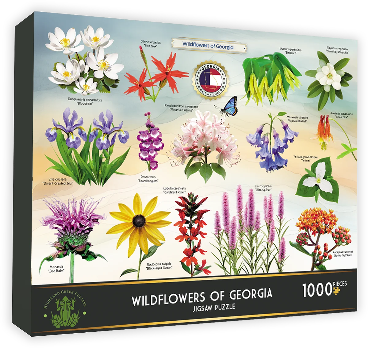 Wildflowers of Georgia - 1000 Piece Jigsaw Puzzle by Highland Creek ...