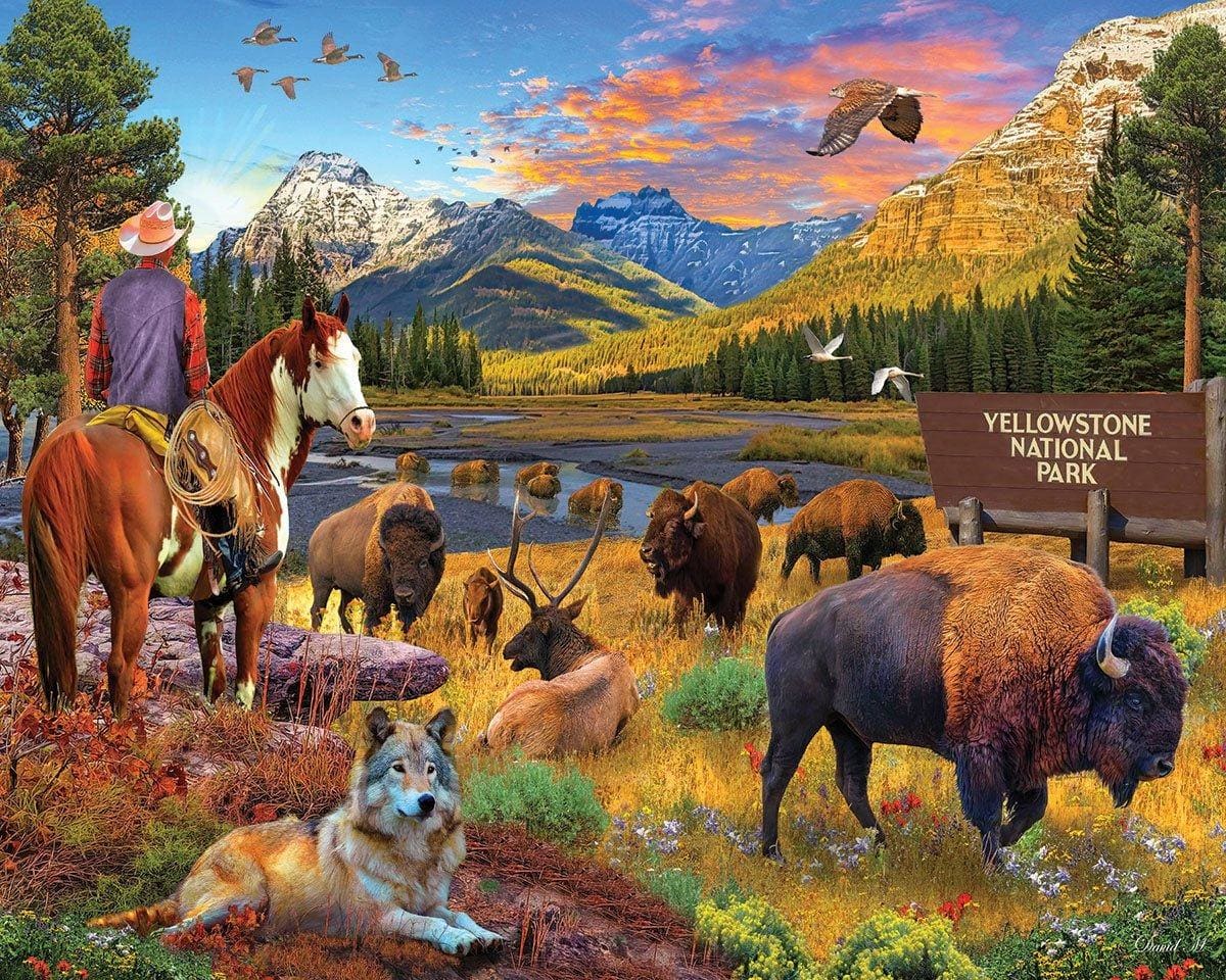Yellowstone - 1000 Piece Jigsaw Puzzle by White Mountain | Serious Puzzles