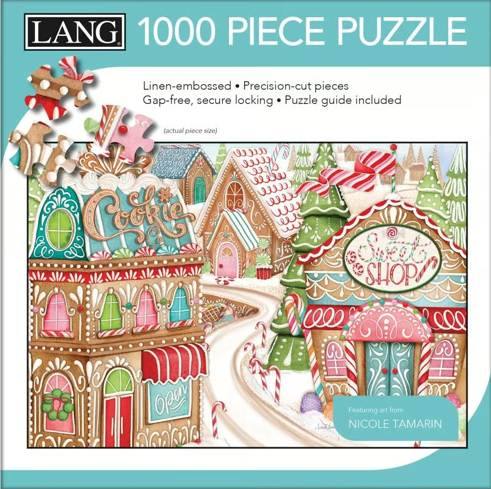 Gingerbread Lane - 1000 Piece Jigsaw Puzzle by Lang | Serious Puzzles
