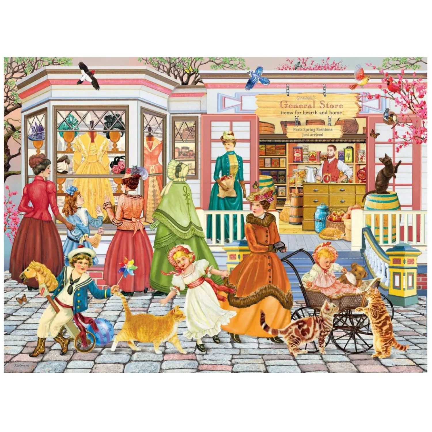 Enigma Puzzle - Fashions From Paris - 1000 Piece Jigsaw Puzzle by ...