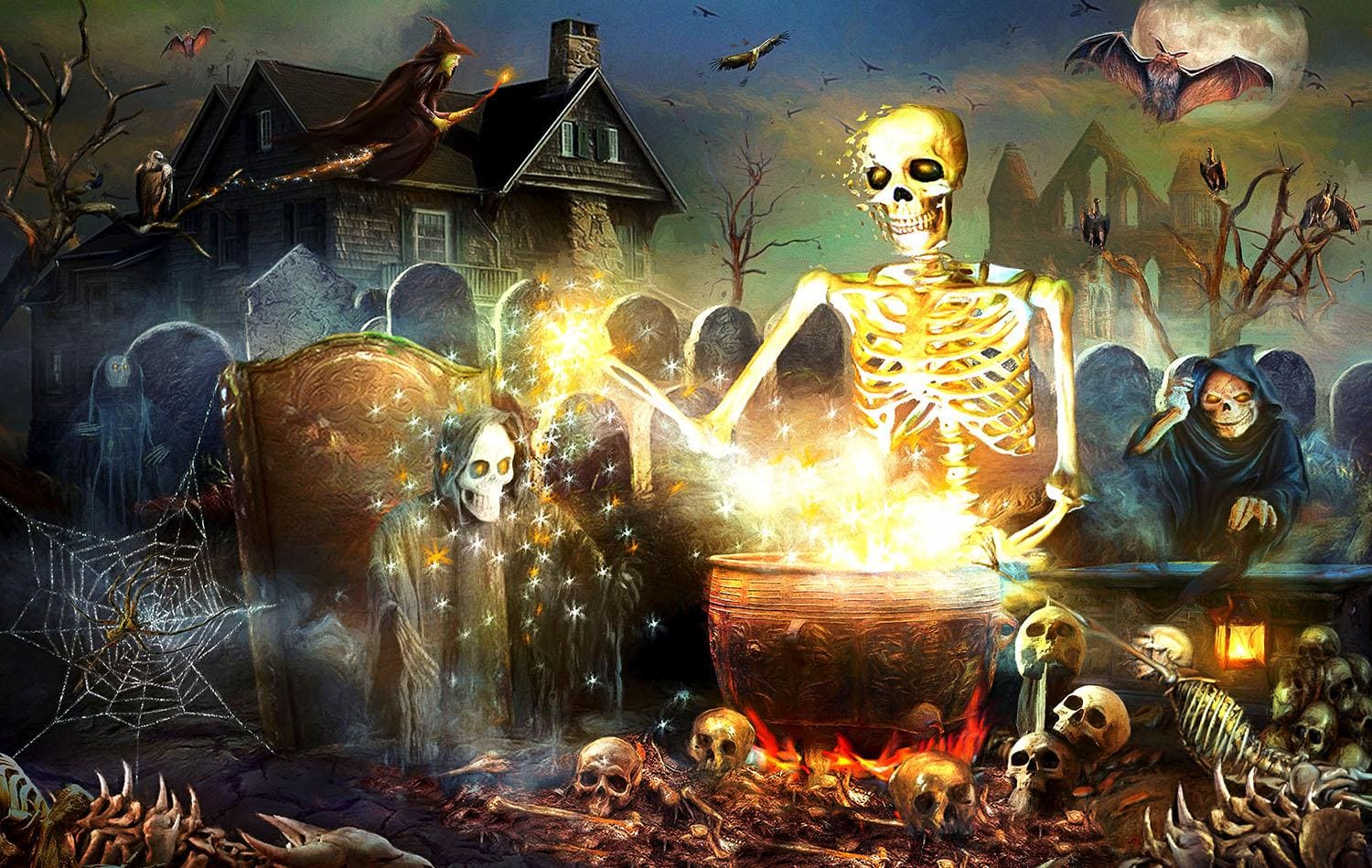Skeleton Rising - 550 Piece Jigsaw Puzzle by SunsOut | Serious Puzzles
