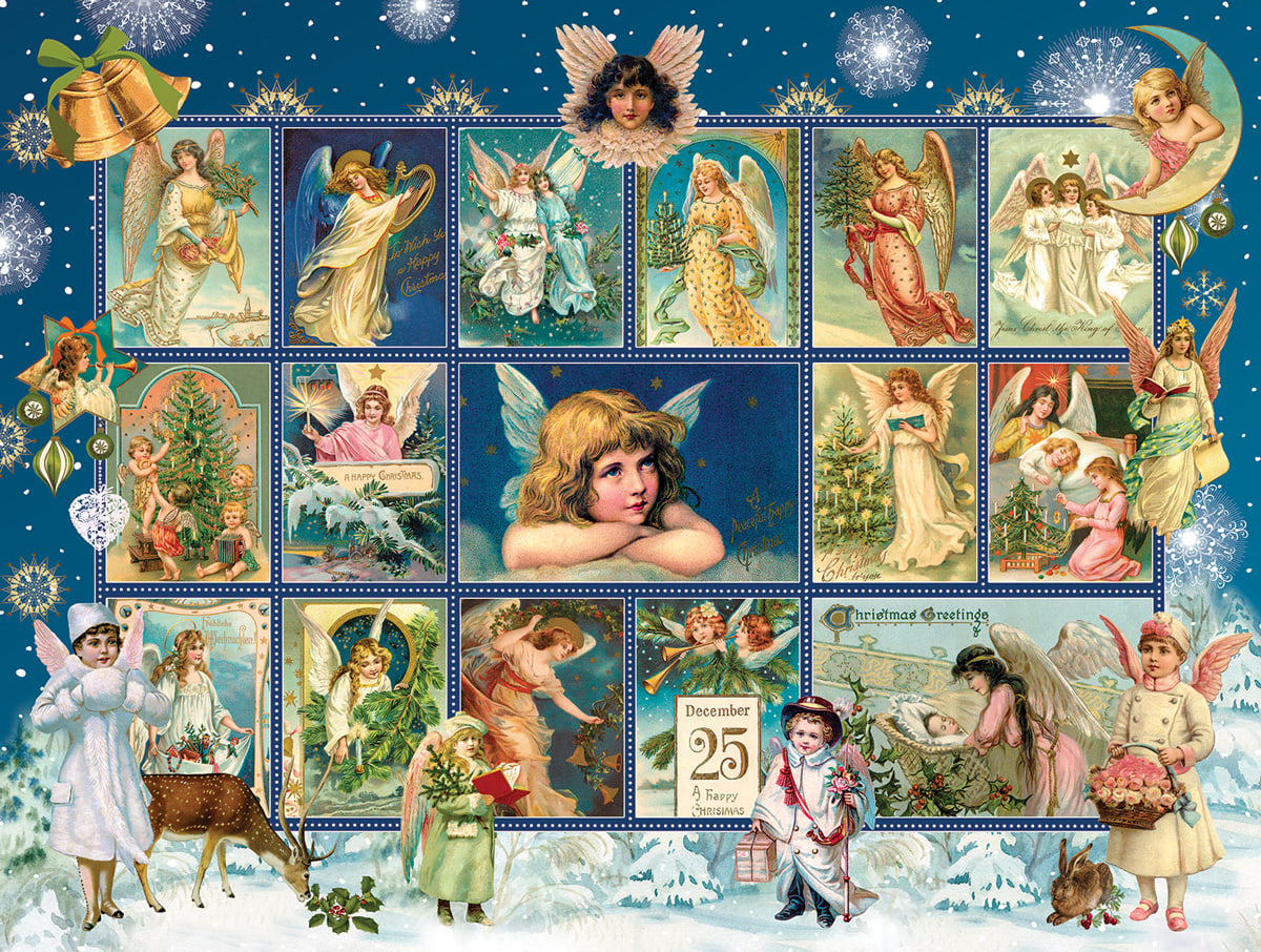 Christmas Snow Angels - Scratch and Dent - 300 Piece Jigsaw Puzzle by ...