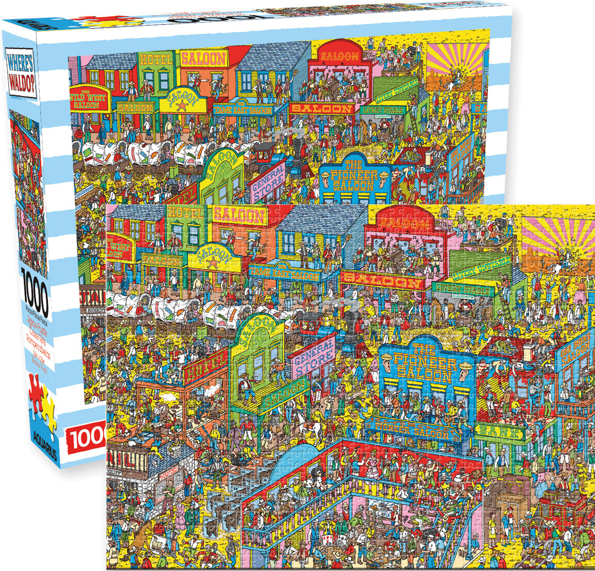Where's Waldo Wild Wild West - Scratch and Dent - 1000 Piece Jigsaw ...
