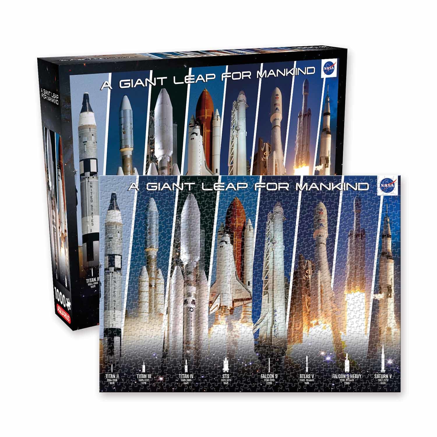 NASA Rocket Grid - 1000 Piece Jigsaw Puzzle by Aquarius | Serious Puzzles