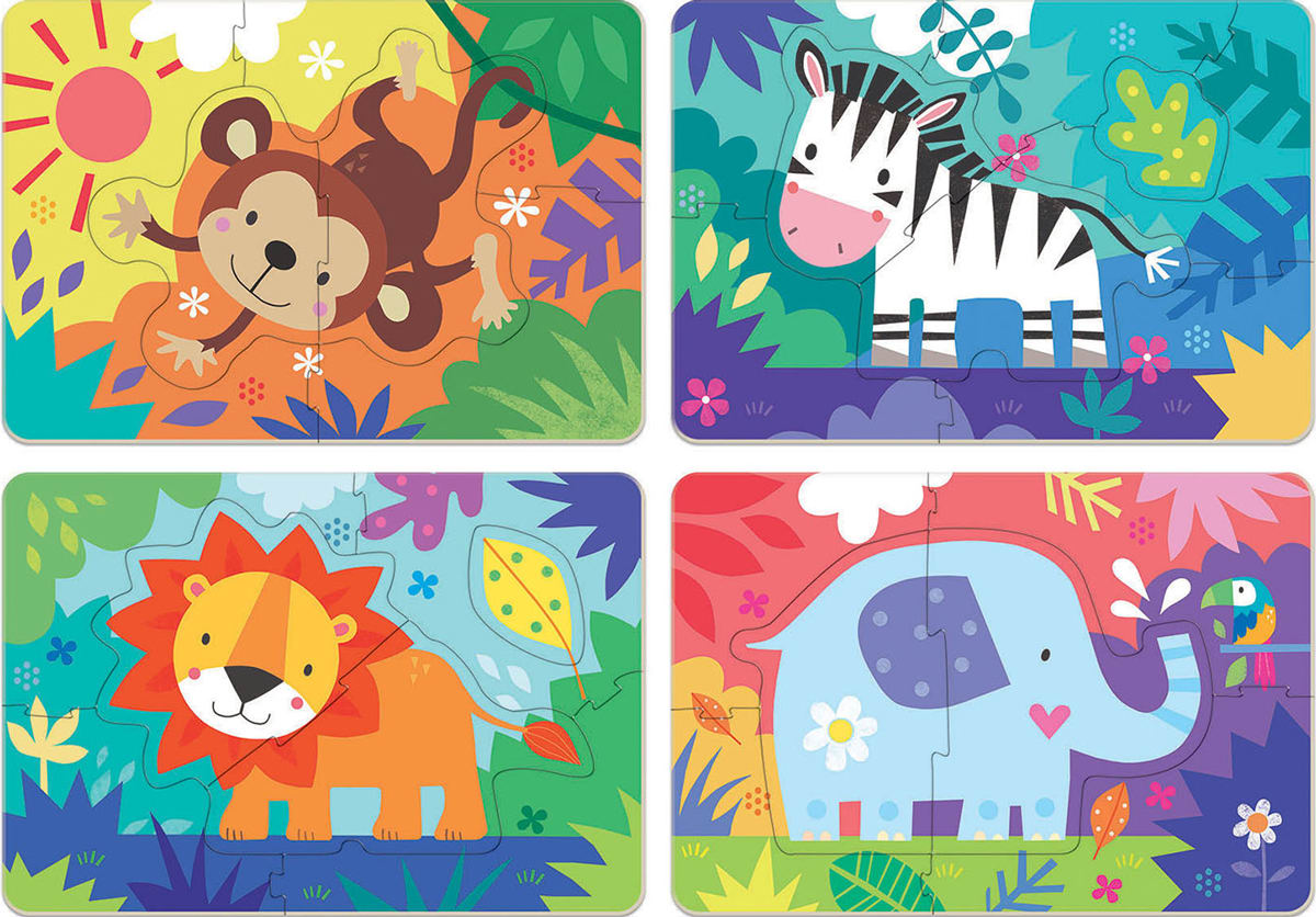 Jungle Animals - Various Piece Jigsaw Puzzle by Educa | Serious Puzzles