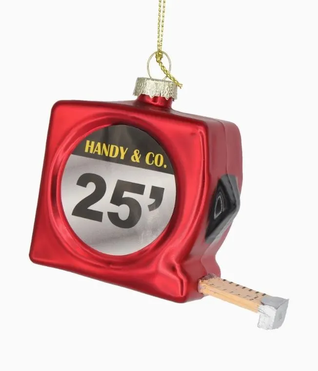 Glass Christmas Ornament - Measuring Tape - Scratch and Dent by Gift ...